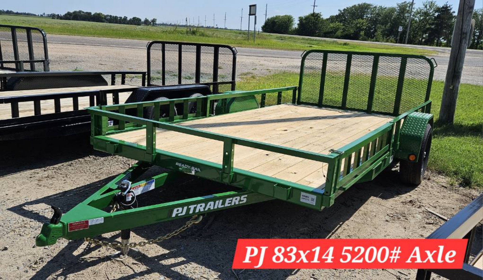 New 2026 PJ Trailers 14' x 83 in. Single 5200# Axle Channel Utility ...