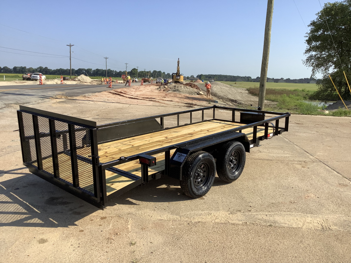 New 2025 B/R Trailers 76x16 TA 7K Utility Trailer