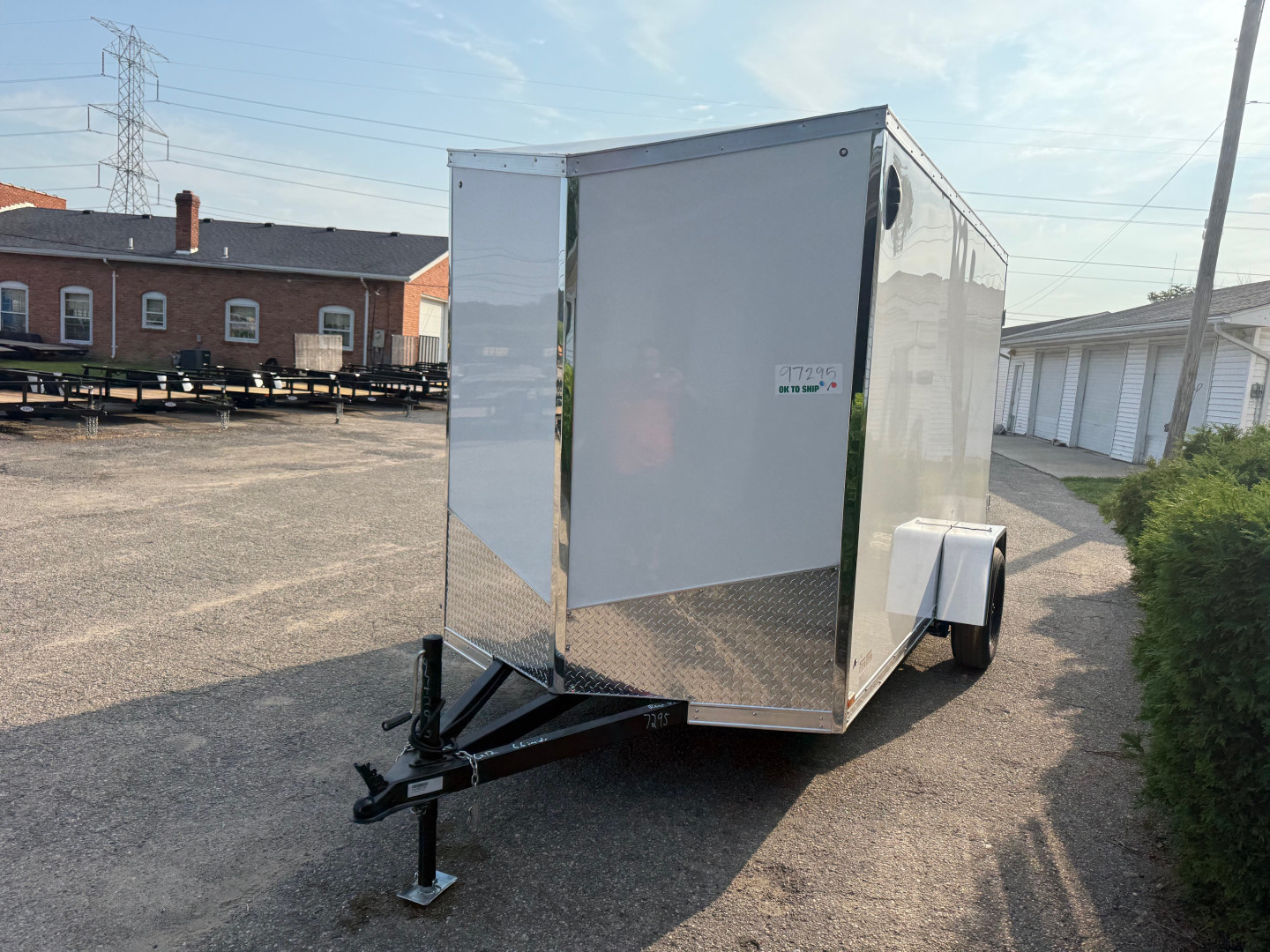 New 2026 US Cargo 6 x 12 Enclosed Trailer Ramp Door with 6FT 6IN ...