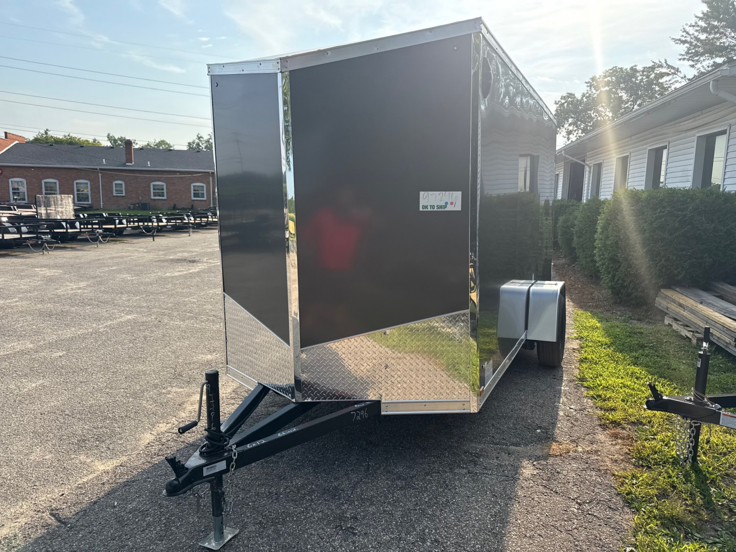 New 2025 US Cargo 6 x 12 Enclosed Trailer Ramp Door with 6FT 6IN ...