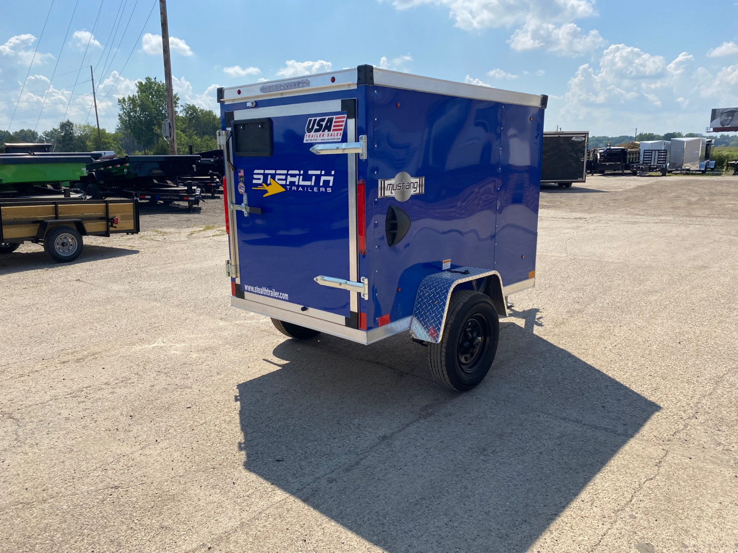 New 2025 Stealth Trailers 4x6 w/Barn Door 2K Cargo / Enclosed Trailer ...