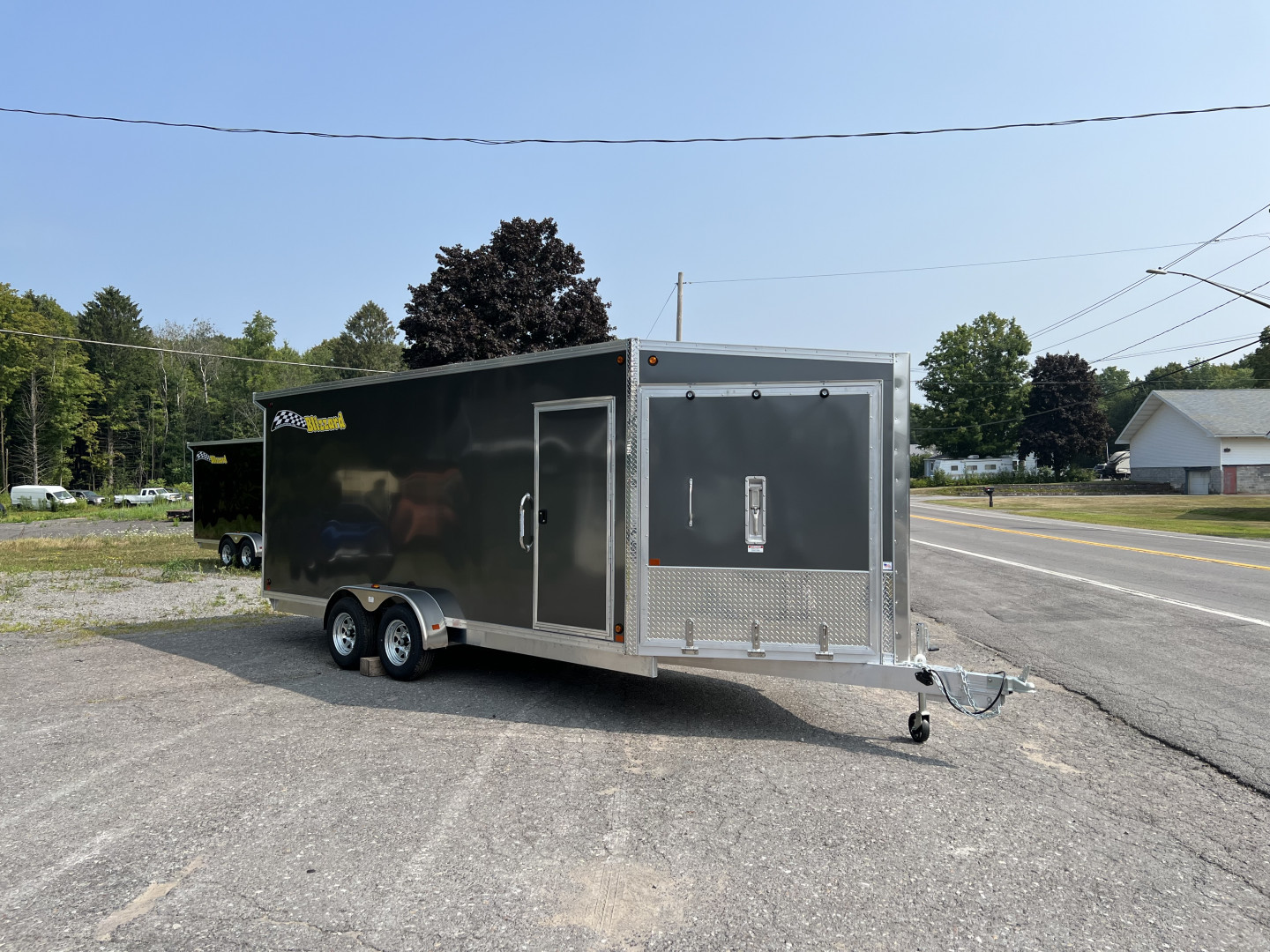 New 2026 Blizzard Model 718 7x18 7K Snowmobile Trailer