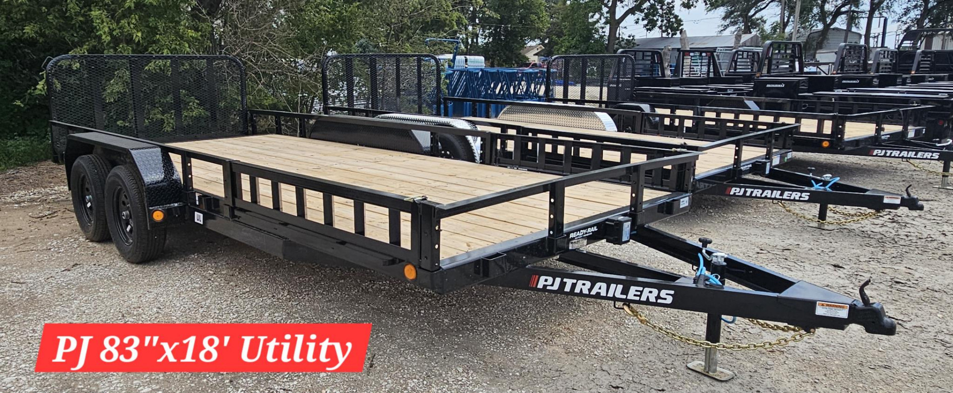 New 2026 PJ Trailers 18' x 83 in. Tandem Axle Channel (UL) Utility ...