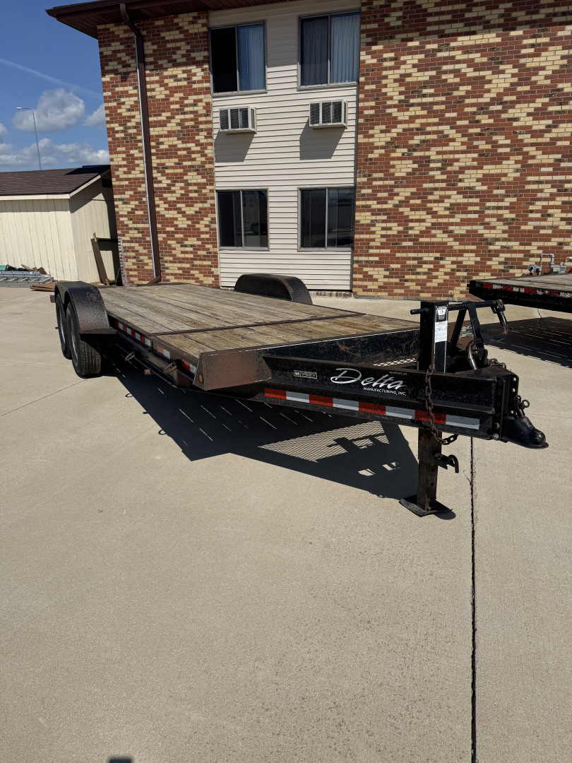 Used 2006 Delta Trailers 7X20 Flatbed Trailer