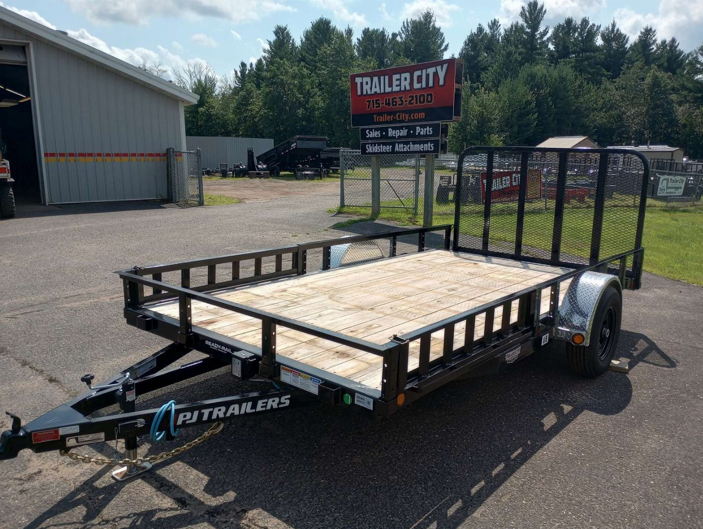New 2026 PJ TRAILERS 83" Single Axle Channel Utility (U8) 14' Utility ...