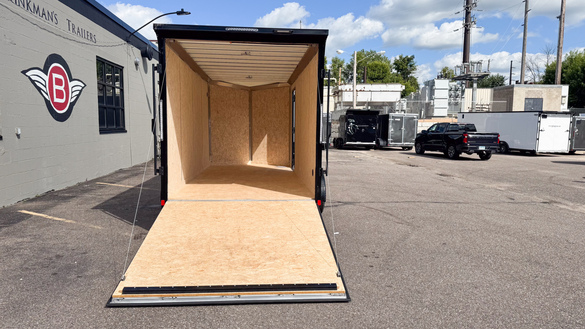 New Formula 7x16 Triumph Enclosed Trailer w/ Ramp Door -- Blackout ...