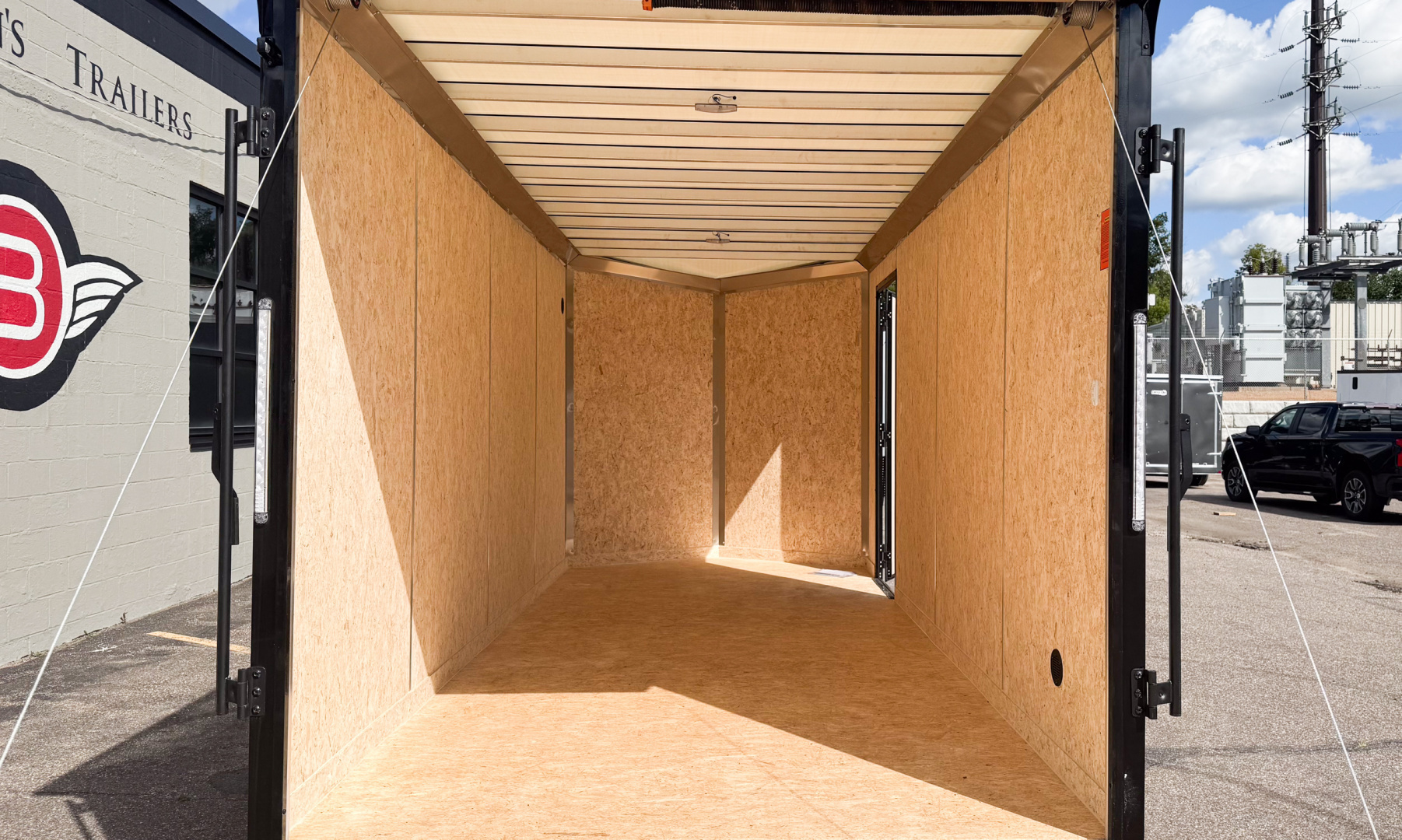 New Formula 7x16 Triumph Enclosed Trailer w/ Ramp Door -- Blackout ...