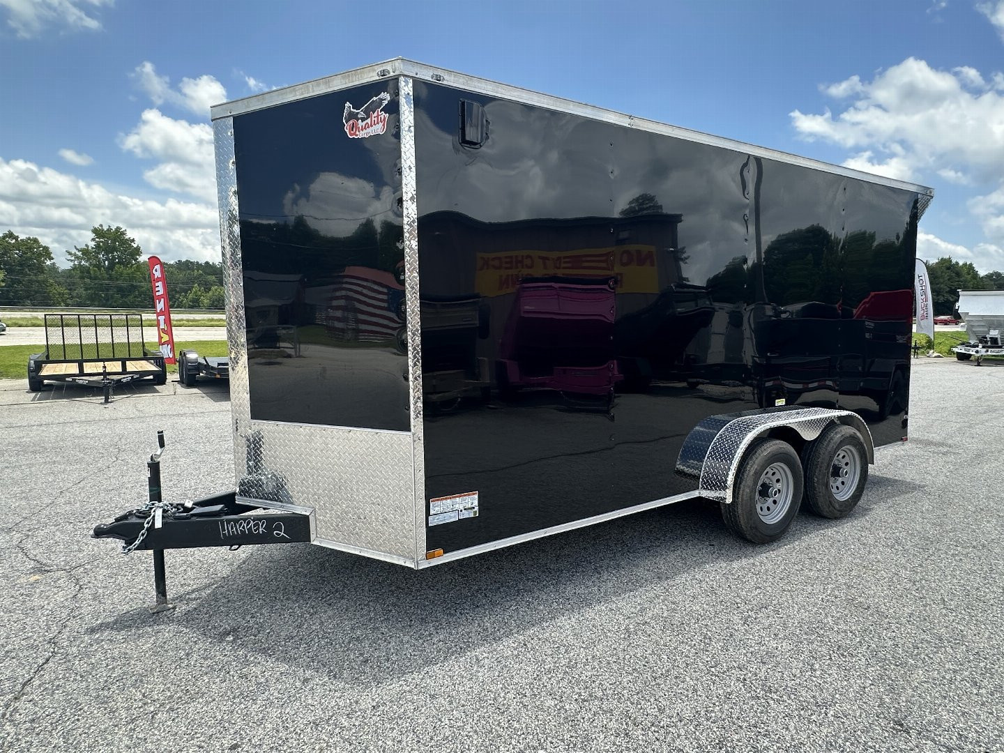 New 2025 7X16 10K QUALITY CARGO TANDEM AXLE ENCLOSED TRAILER WITH ...