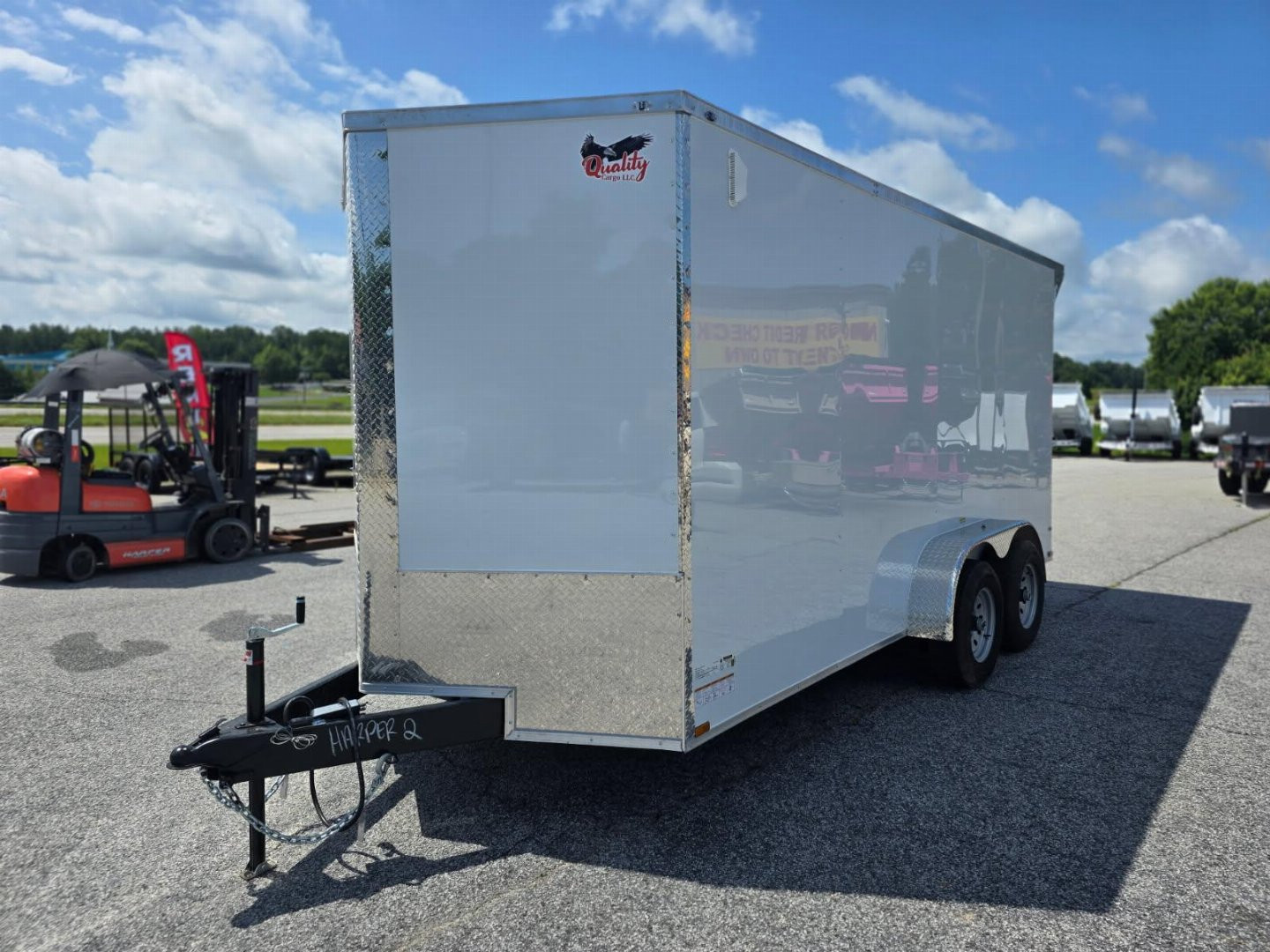 New 2025 7X16 10K QUALITY CARGO TANDEM AXLE ENCLOSED TRAILER WITH ...