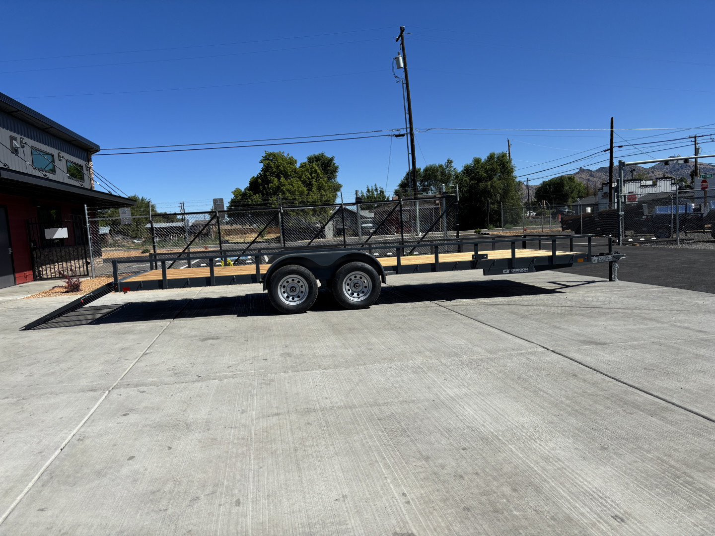 New 2025 Eagle Trailers 7X22 Equipment Flatbed 7K Tandem Axle