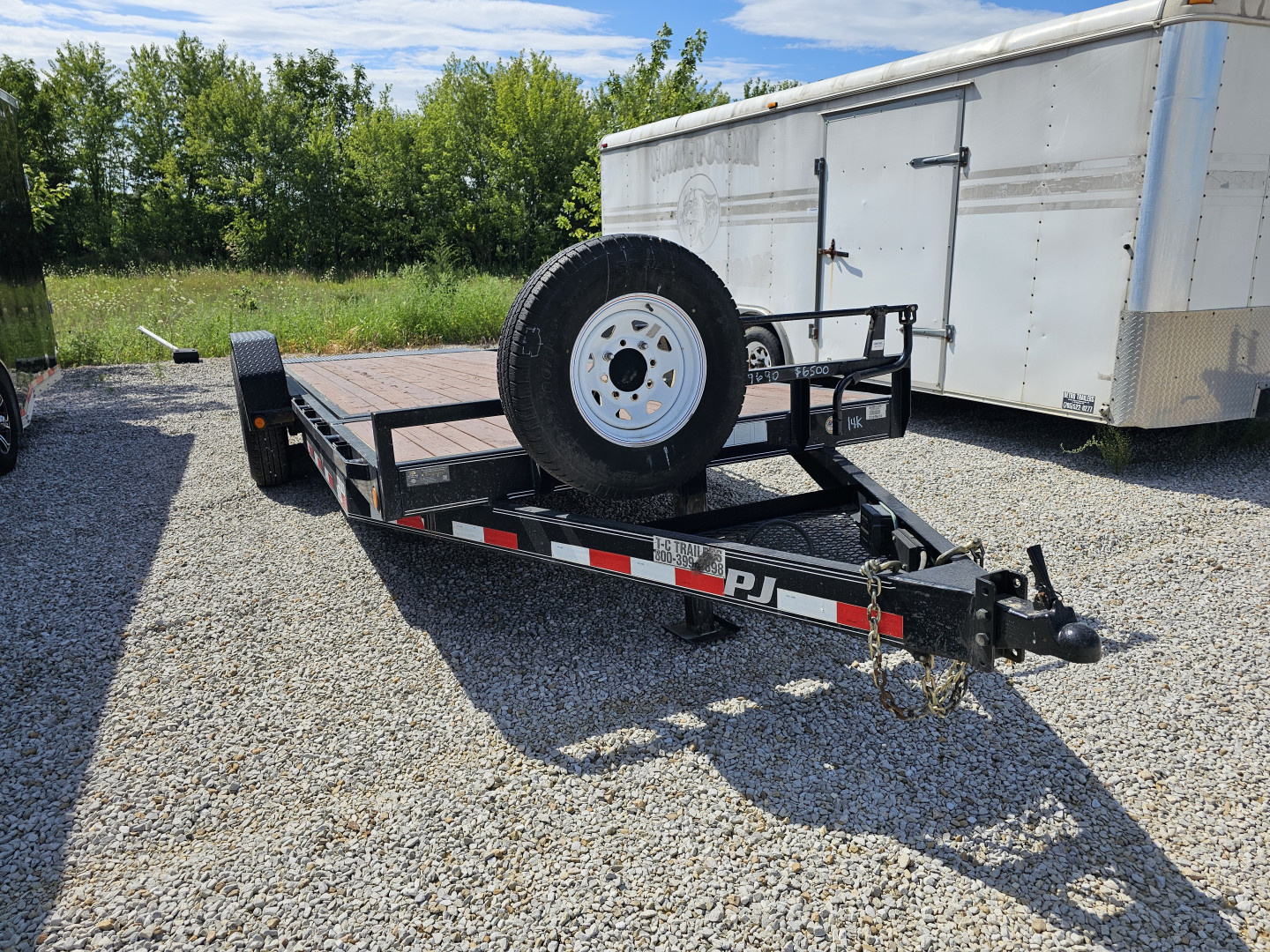 Used 2017 PJ Trailers 82 x 16 + 4 Tilt Trailer for sale in Bainbridge, IN