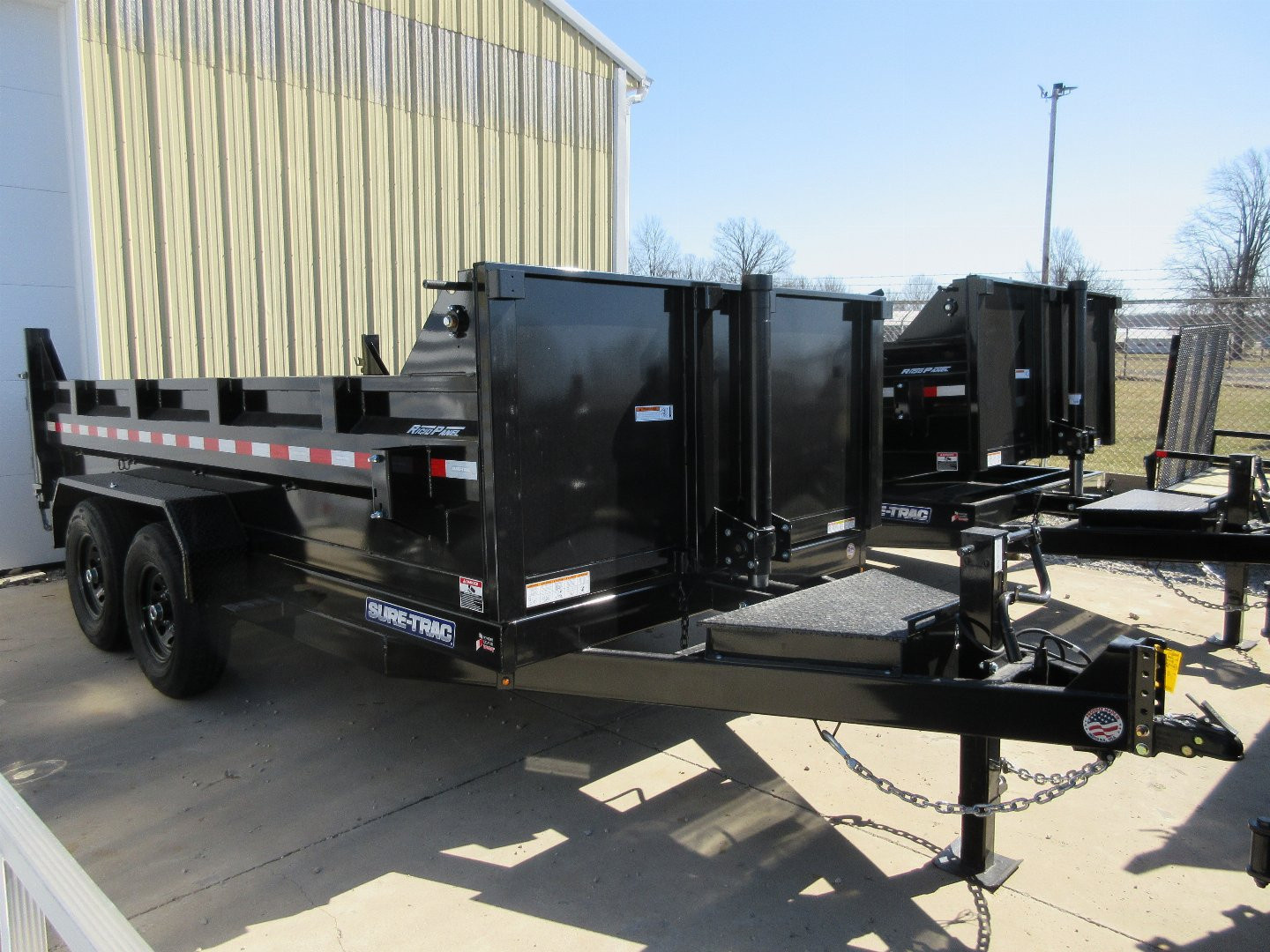 New Sure-Trac 82 IN x 14 HD Low Profile Dump Trailer 14K Telescopic for ...