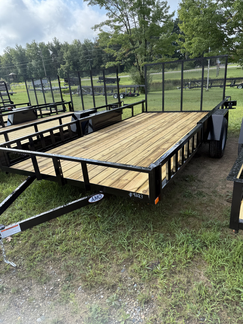 New 2026 AMO 82X14 W/ATV RAMPS Landscape Trailer