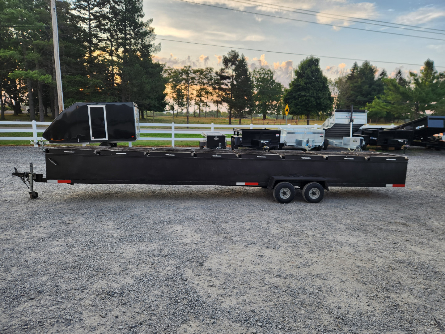Used 2021 Meadowcreek BBQ144 8 PIT BBQ Trailer for sale in Penn Yan, NY