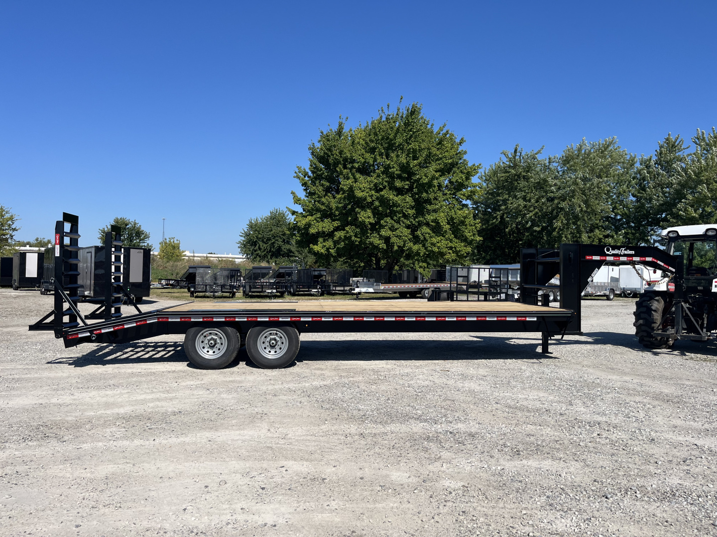 New 2026 Quality Trailers 102X24 Deckover Trailer Gooseneck 4' Pop Up ...