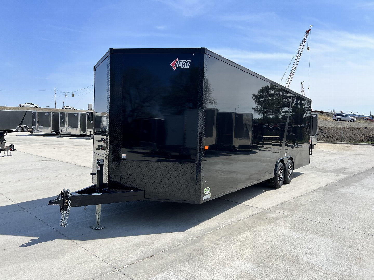 New NEW 2026 AERO 8.5x24 +2’V TALL 7’ .080 POLYCORE exterior BLACKOUT ...