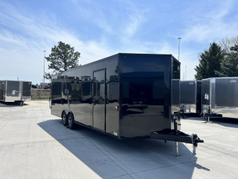 Used 2019 Bravo 8.5x20+v dovetail enclosed cargo car hauler trailer ...