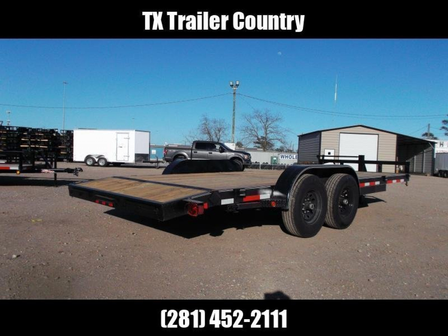 New 2026 J&C Trailers 83x20 14K Car Hauler / Equipment Trailer / Flat ...