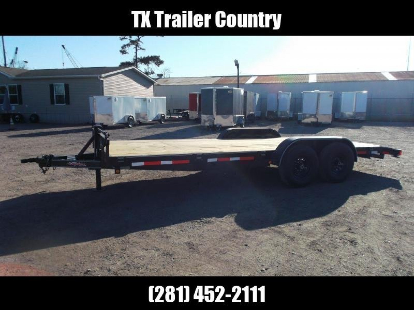 New 2026 J&C Trailers 83x20 14K Car Hauler / Equipment Trailer / Flat ...