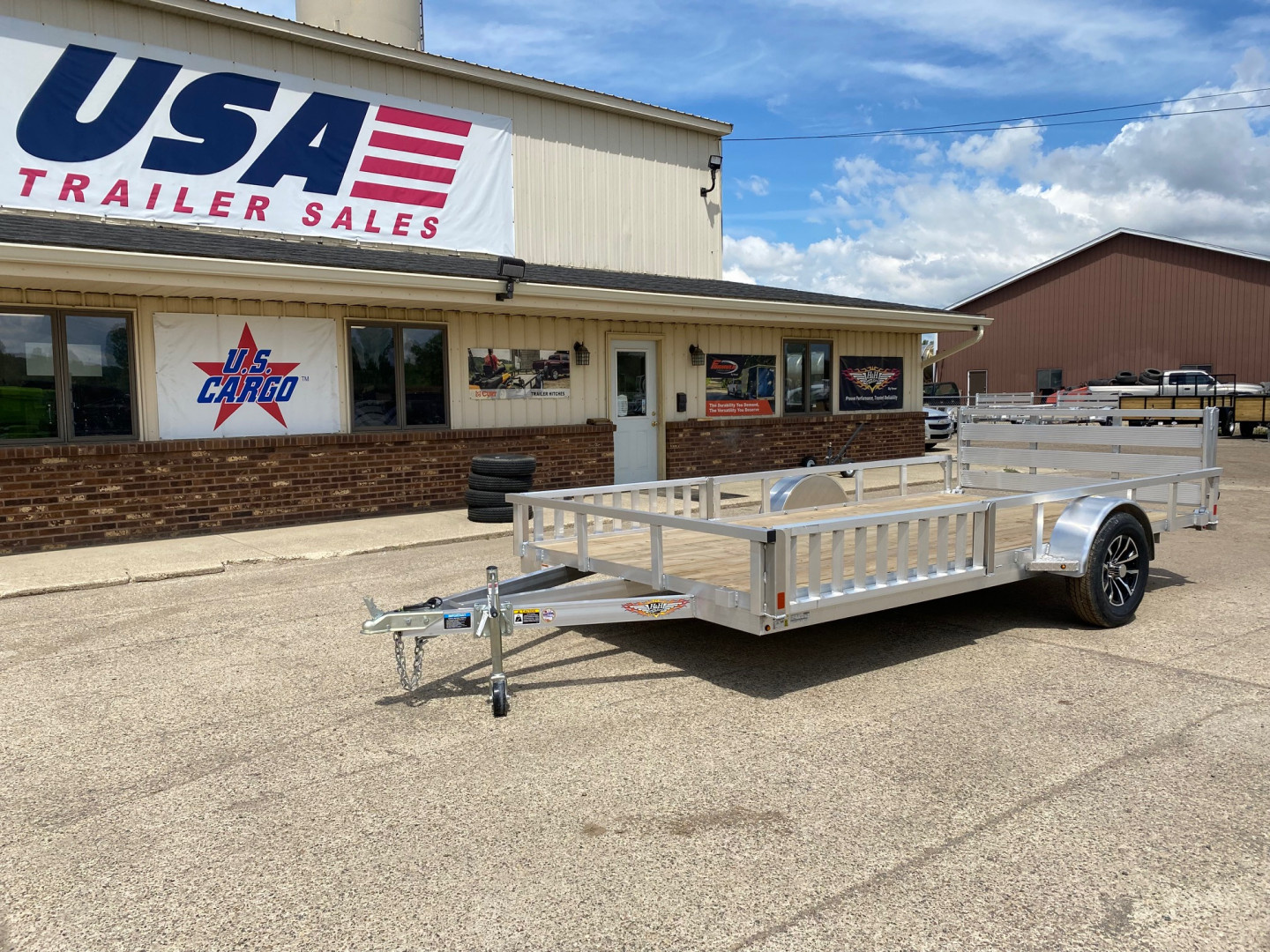 New 2025 H&H Trailers 82X14 Aluminum 3K w/Side Rail ATV Ramps Landscape ...