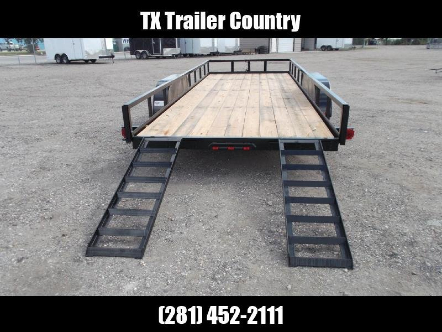New 2025 Longhorn Trailers 83x20 Utility Trailer / 5ft Slide Out Ramps ...