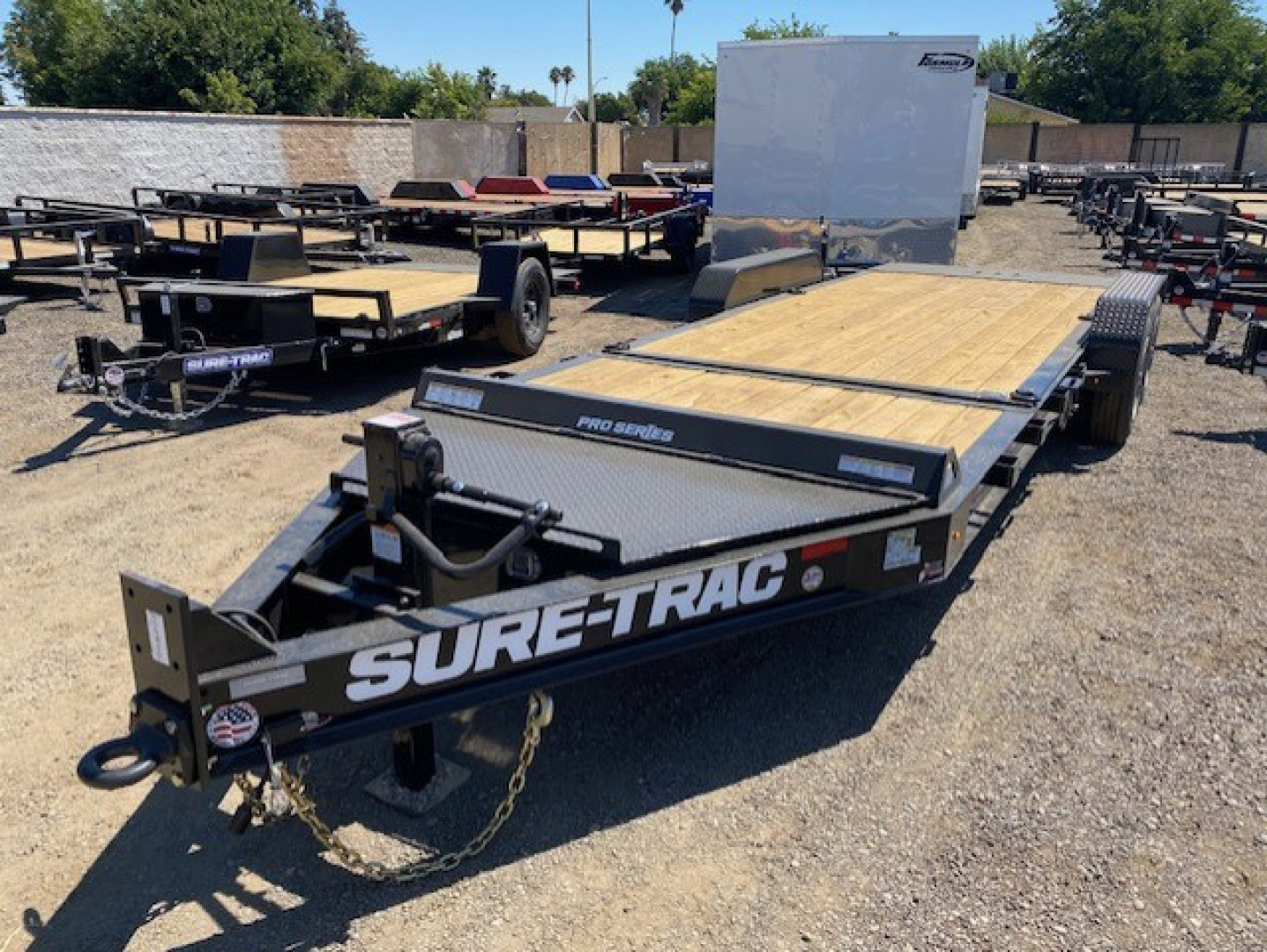 New 2026 Sure-Trac 7x16+4 Tandem Axle 17.6K Tilt Equipment Trailer