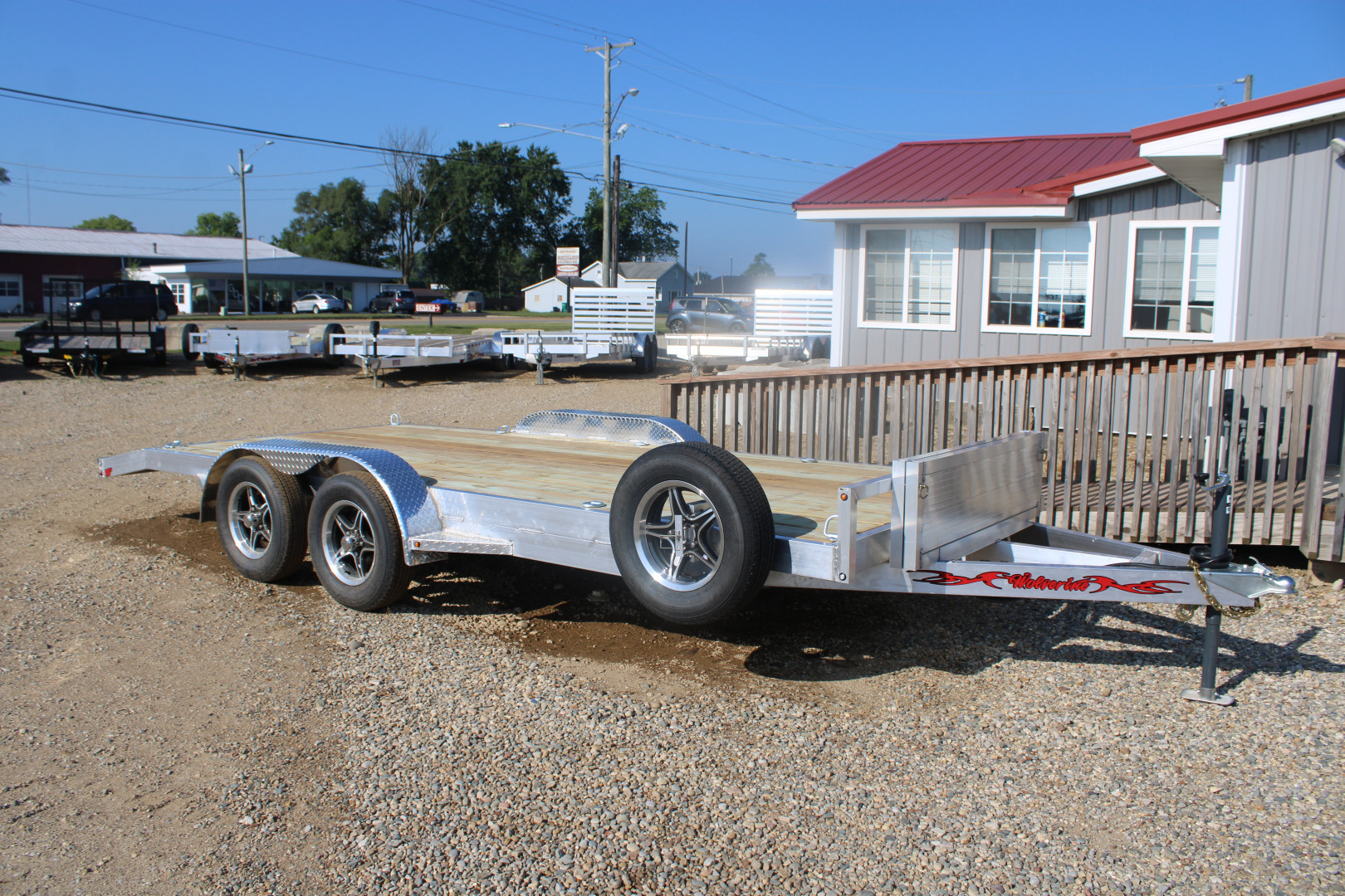 New 2026 Wolverine 7X18 7K GVWR ALUMINUM CAR HAULER TRAILER 5873 Car ...
