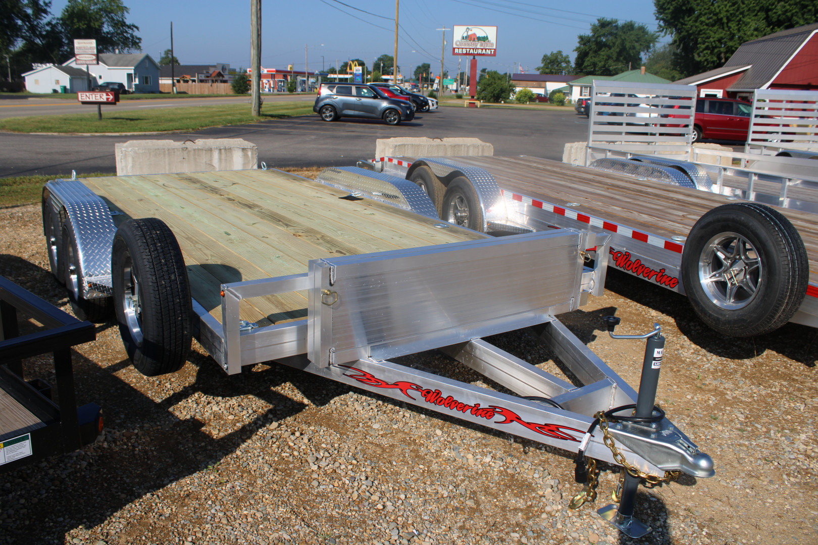 New 2026 Wolverine 7X16 ALUMINUM CAR HAULER TRAILER 5892 Car Hauler
