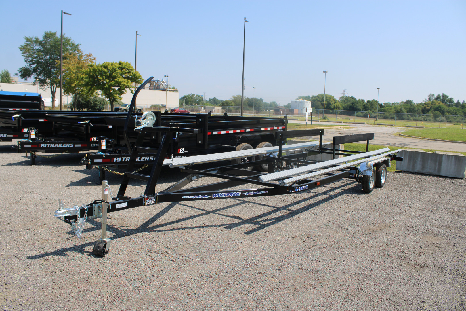 New 2026 Wolverine 24' TANDEM AXLE BUNK STYLE ALL STAR PONTOON TRAILER 49799 Boat Trailer