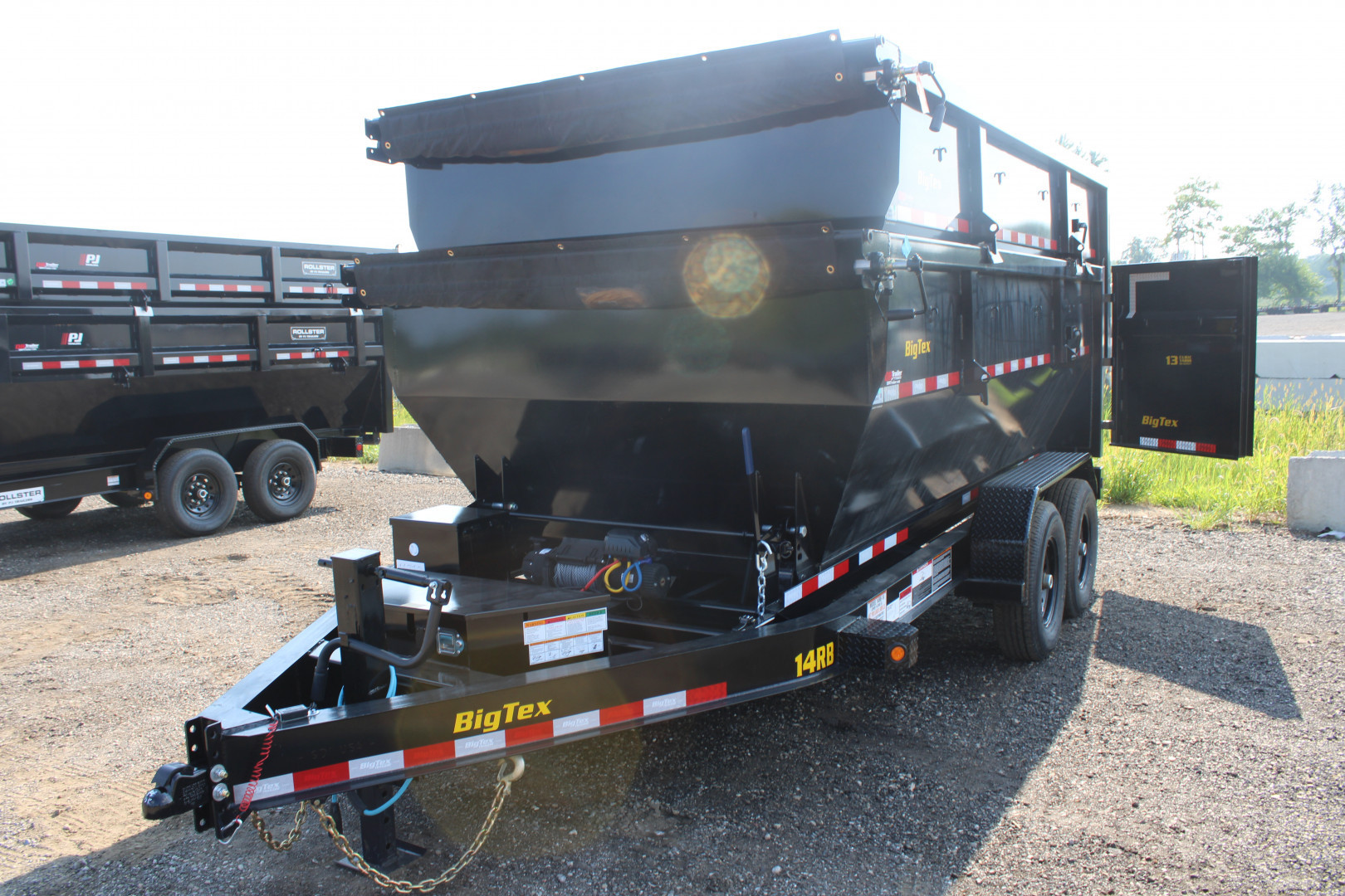 New 2026 Big Tex Trailers 14' RB 14K ROLLSTER DUMP TRAILER 14K GVWR WITH 2 BINS 48217 Dump Trailer