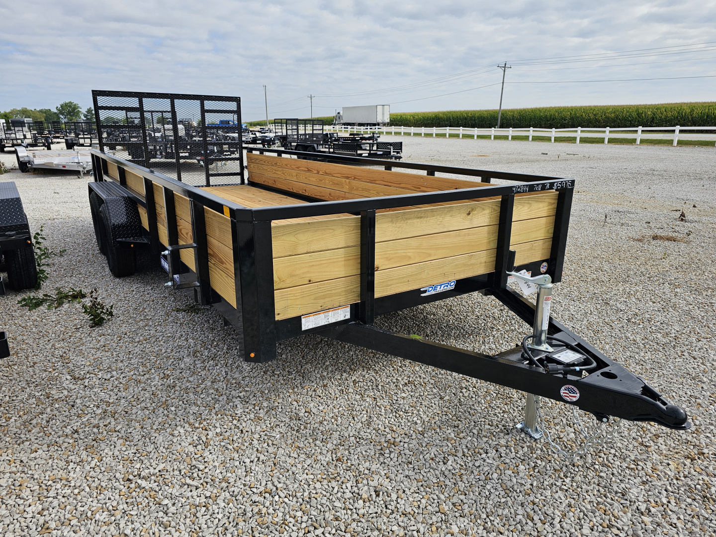 New 2026 Sure-Trac 7 x 18 7K Three Board High Side Utility Trailer