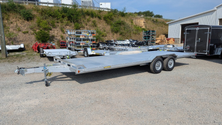 New 2026 Aluma 8x24 HD Utility / Car Hauler w/ Underbody Ramps & Drive ...