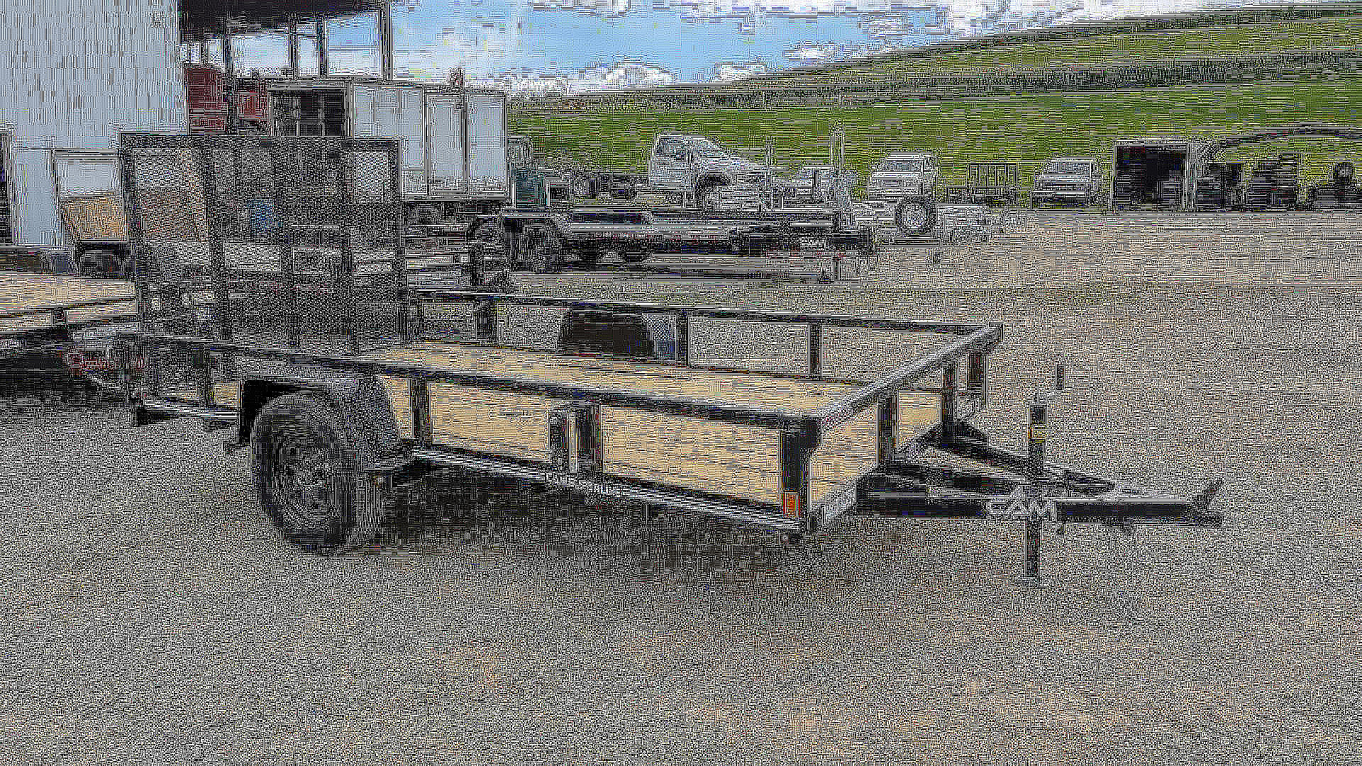 New 2025 CAM SUPERLINE 7x12 Tubular Top Rail Utility Trailer w/ Spring ...