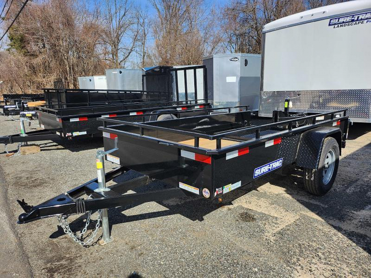 New 2026 Sure-Trac 6X 12 Steel High Side Utility Trailer