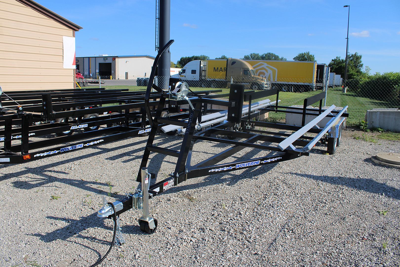 New 2026 Wolverine 22' TANDEM AXLE BUNK STYLE ALL STAR PONTOON TRAILER ...