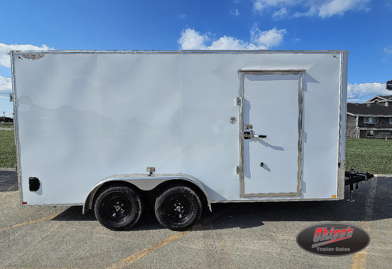 New 2025 H&H Trailers 7x16 HH Series Flat Top V-Nose, 7K Tandem Cargo ...