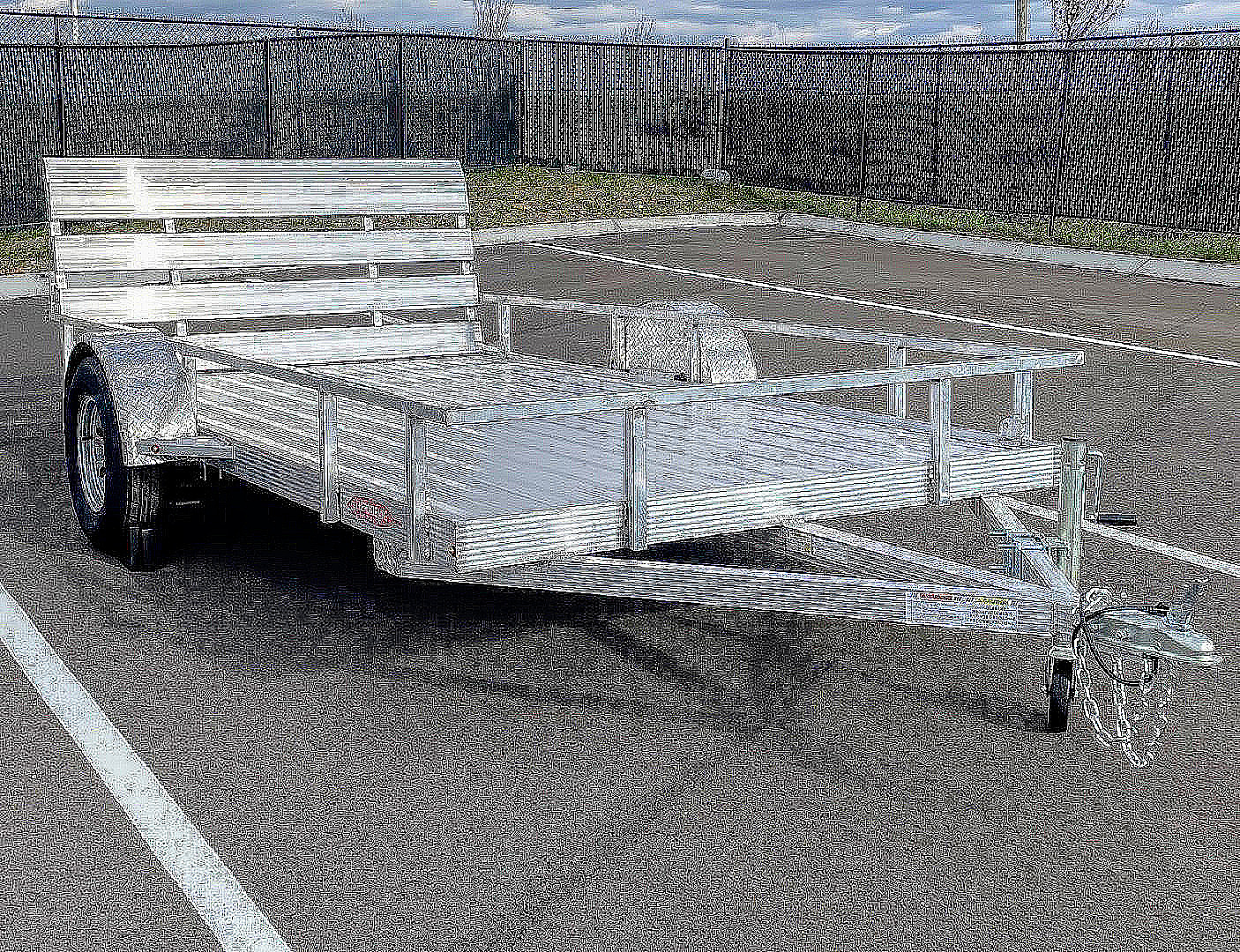 New 76"x 12' Single Axle Aluminum Utility Trailer