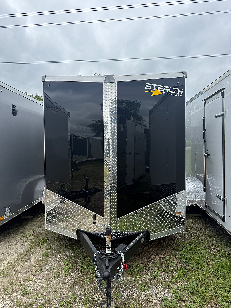New 2025 Stealth 7 X 14 Cargo / Enclosed Trailer with Ramp with 7ft ...