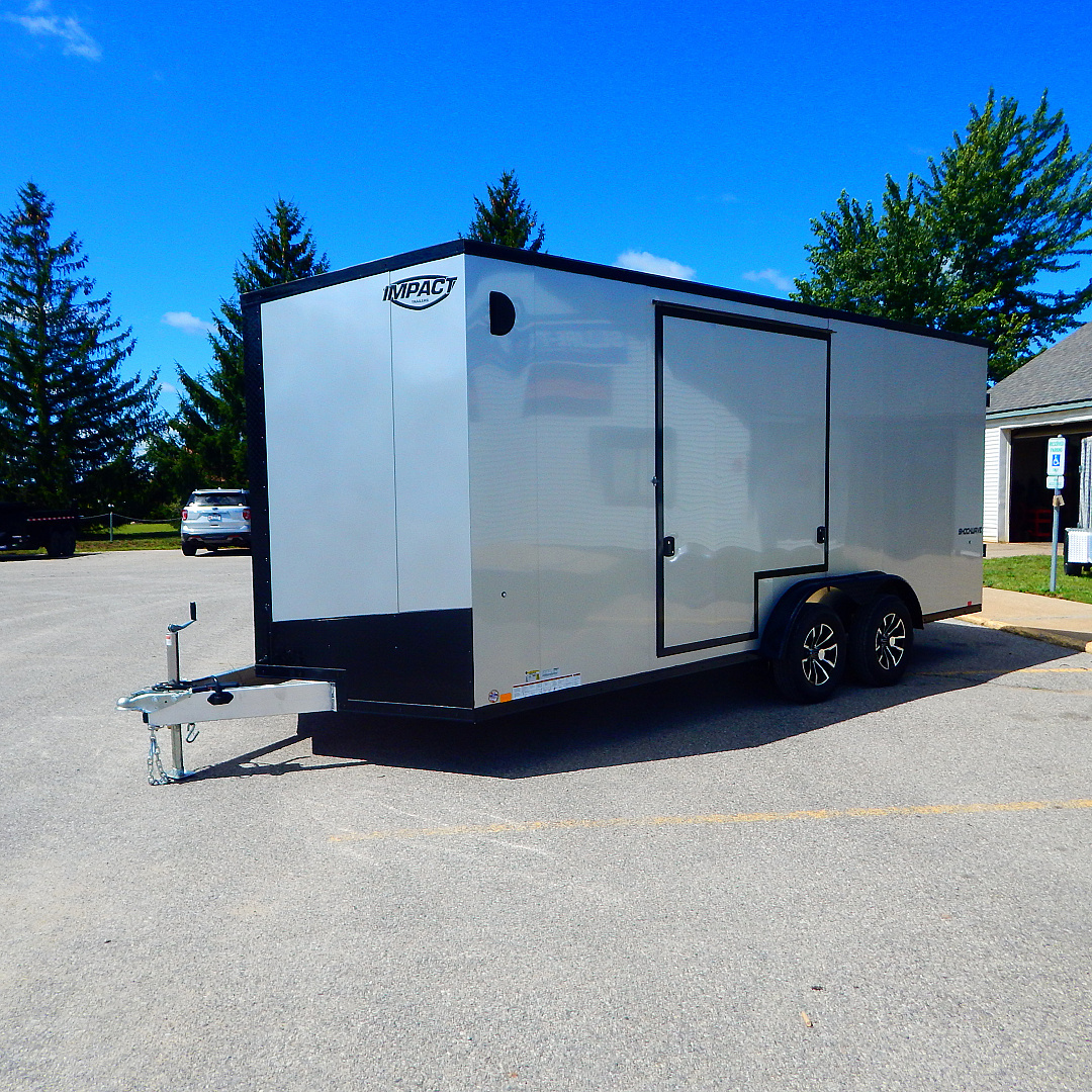 New 2026 Impact Trailers 7.5x18 7k Shockwave Cargo / Enclosed Trailer ...