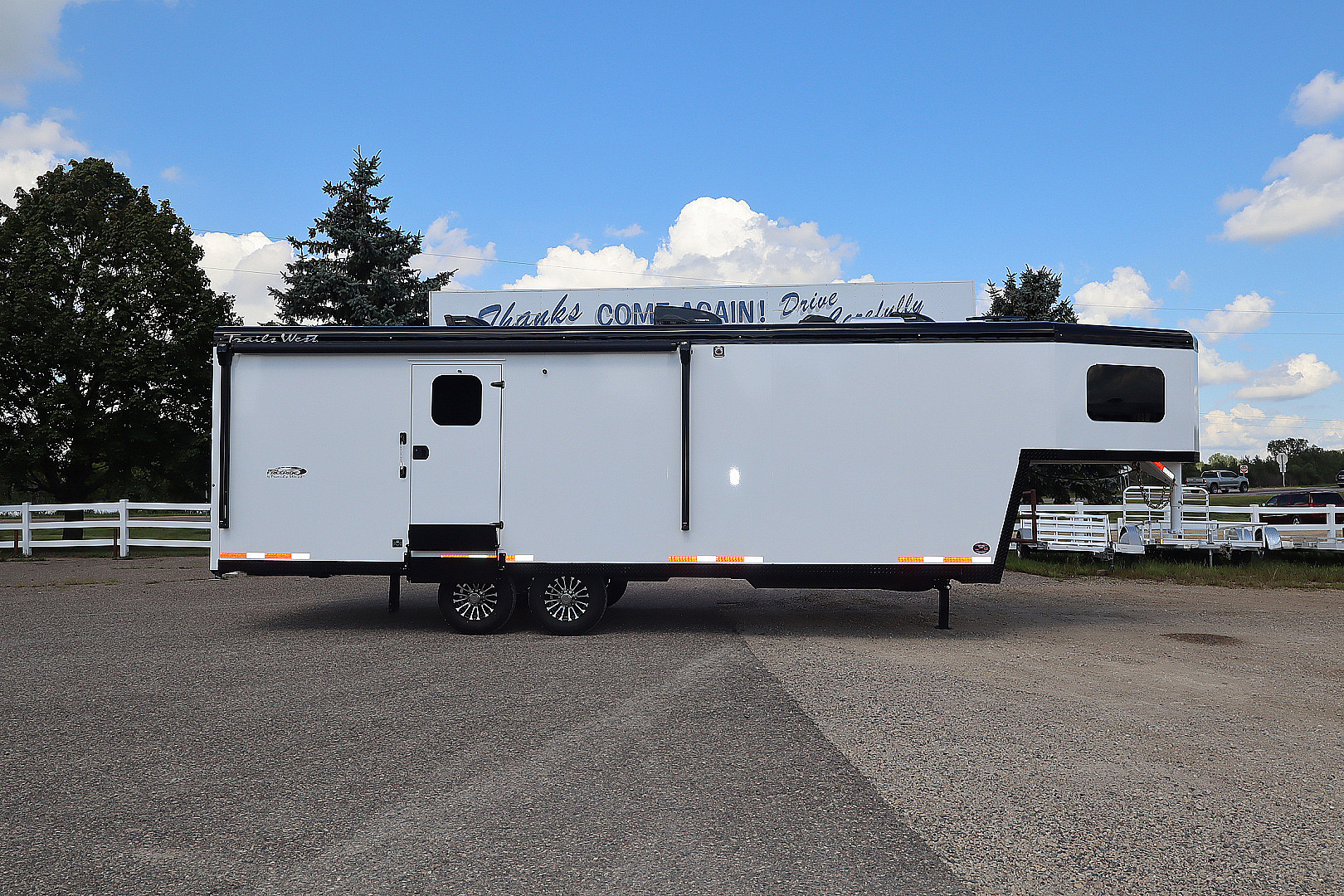 New 2026 Trails West Free Ride 24' GN Snowmobile Trailer