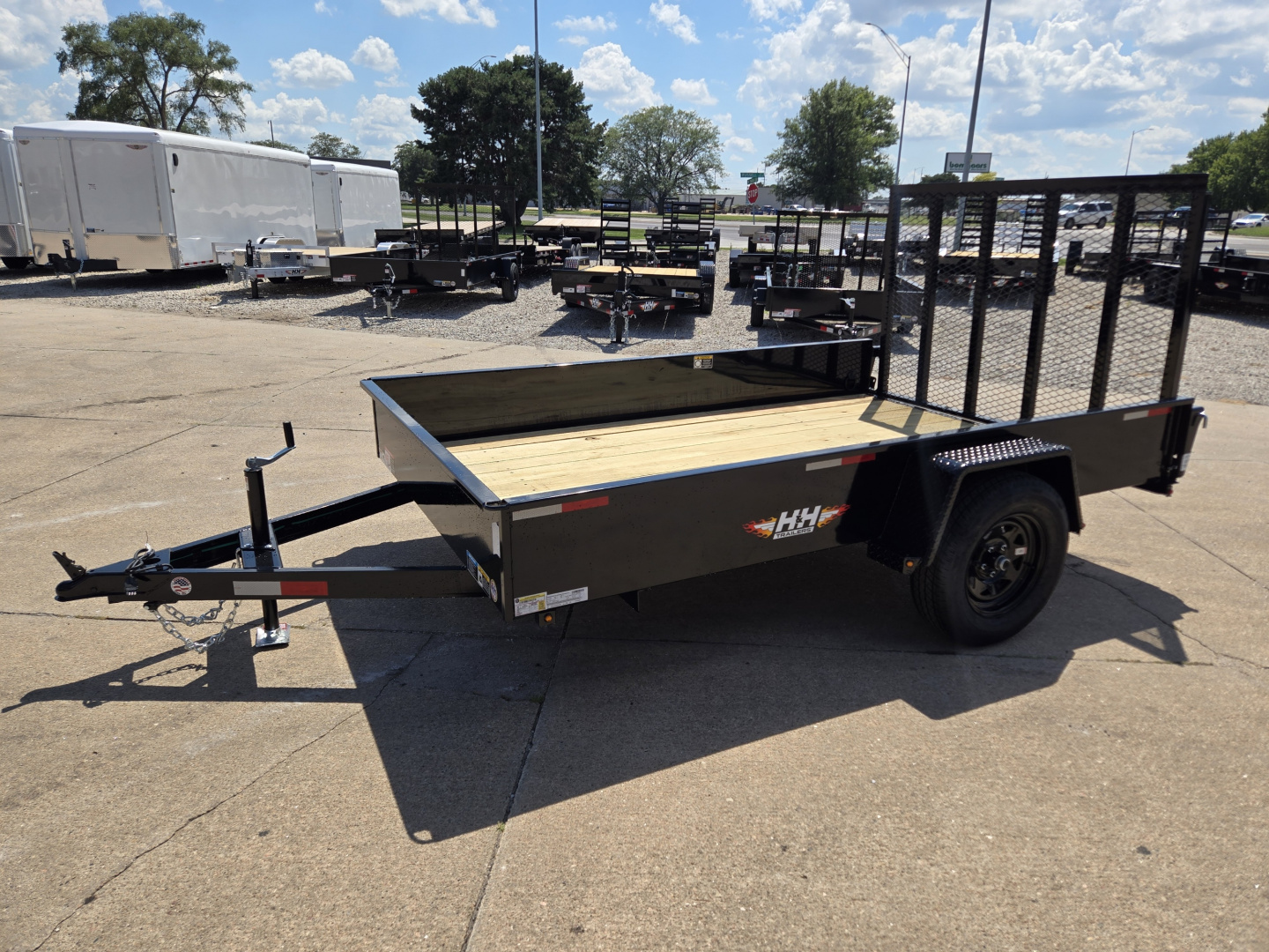 New 2026 H&H Trailers 76x10 Solid Side 3K Utility Trailer