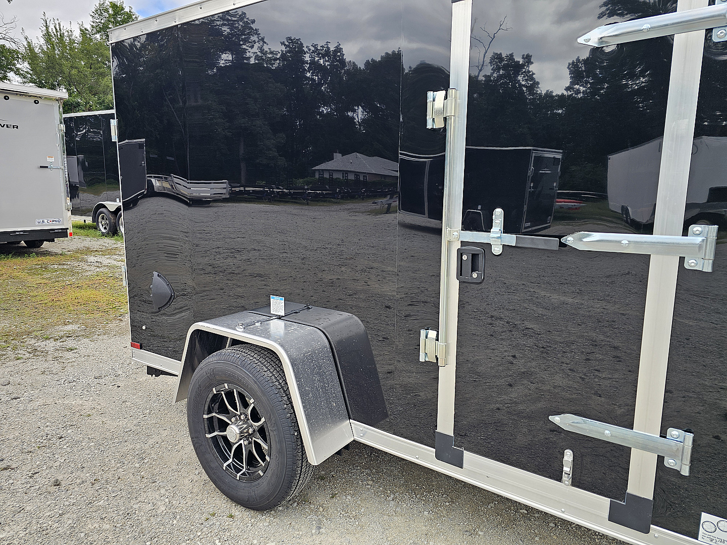 New 2026 US Cargo 5X10 RAMP DOOR 080 EXTERIOR ALUMINUM WHEELS ...