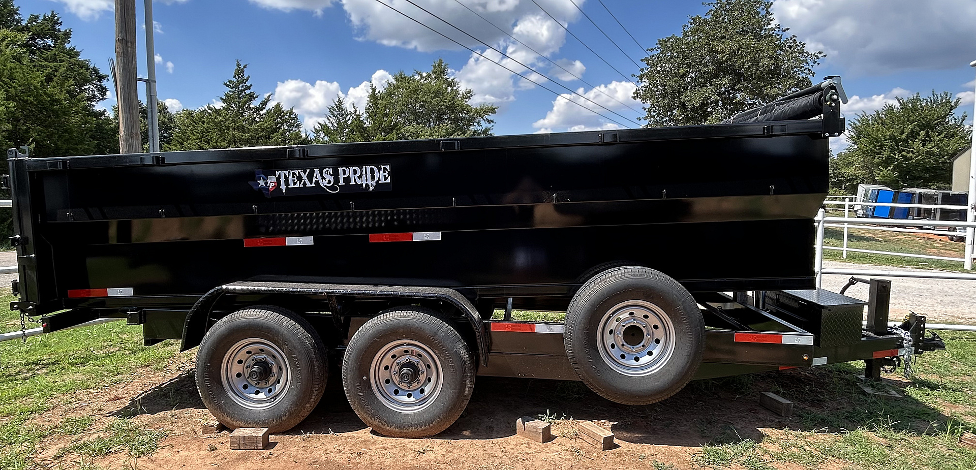 New 2025 Texas Pride Trailers 7x16x3 Tandem Axles-8K Dump Trailer-Upgrades!