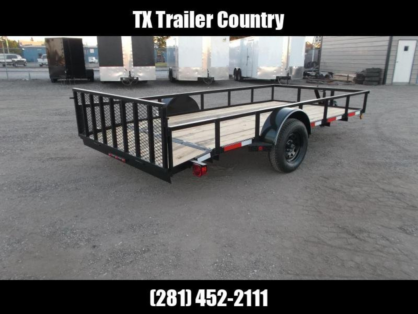 New 2025 LONGHORN TRAILERS 77x14 Single Axle Utility Trailer / UTV ...