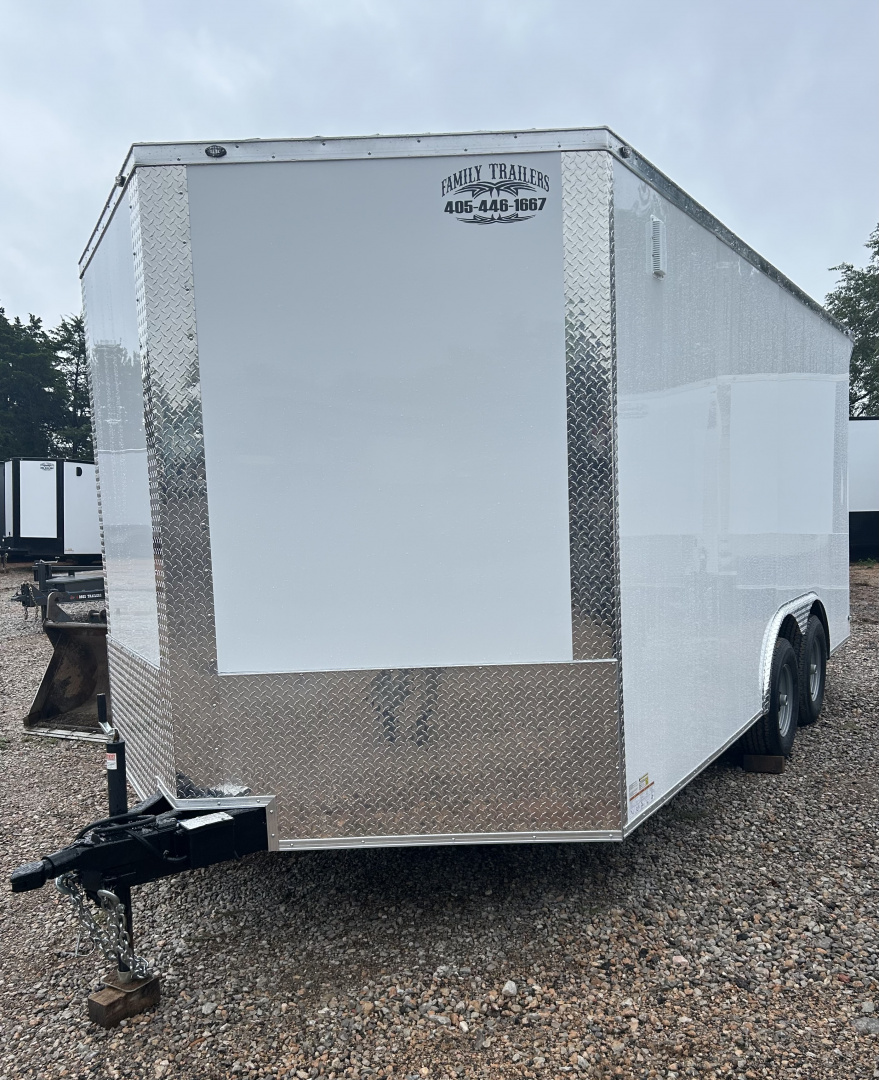 New 2025 Family Trailer 8.5x16 Tandem A xles-5200lbs axles - Cargo ...