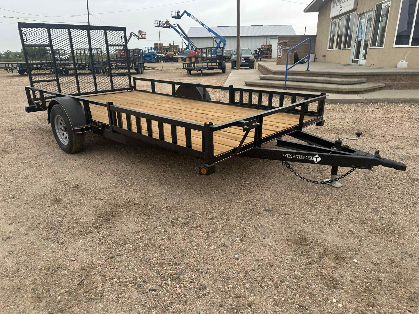 New 2026 Diamond T 14' Trailer with Ramp Gate with ATV Side Rails for ...