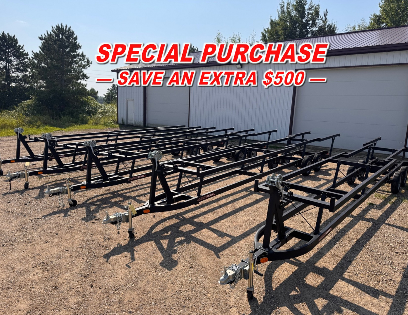 JB Lund Pontoon Trailers - Outlet Dock and Trailers