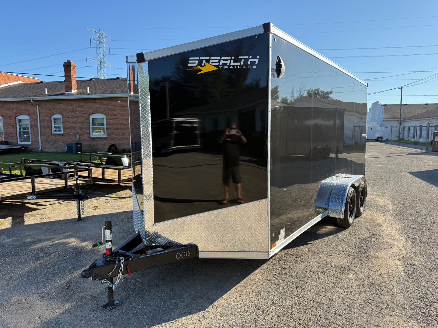 New 2025 Stealth 7 X 16 Cargo / Enclosed Trailer with Ramp with 7ft ...