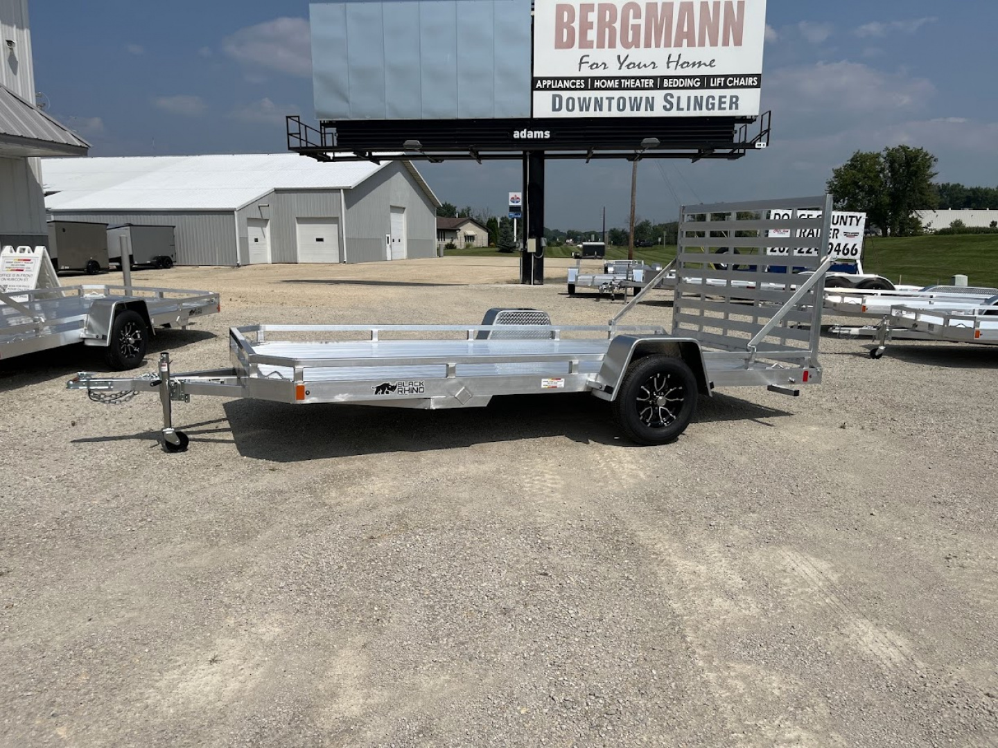 New 2026 Black Rhino Aluminum 81"x14' LPS8114A-3K Low Profile ATV Trailer