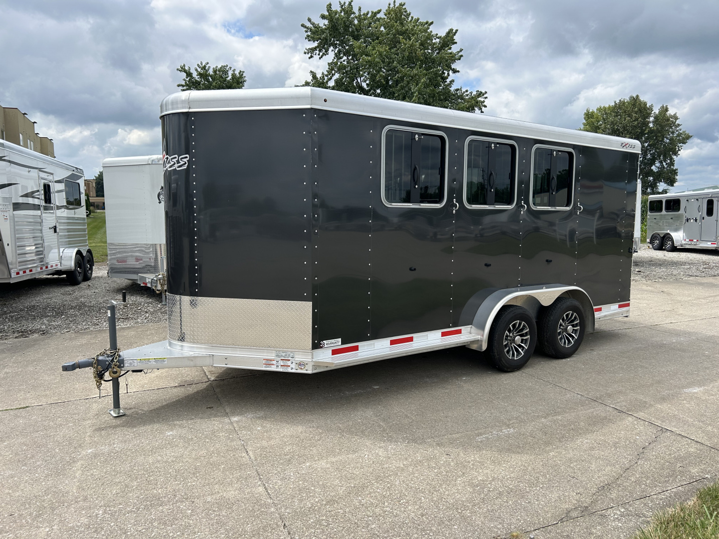 Used 2025 Exiss Trailers 3 Horse Slant Load BP Horse Trailer